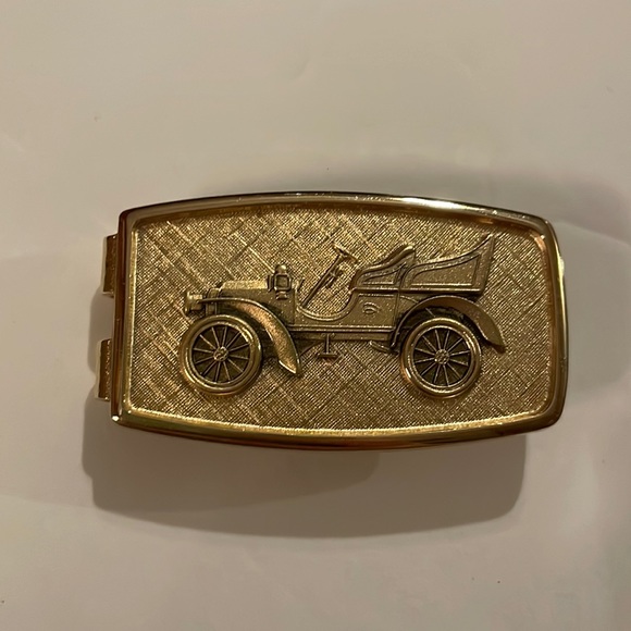 Anson | Accessories | Vintage Anson Gold Tone Antique Car Money Clip ...